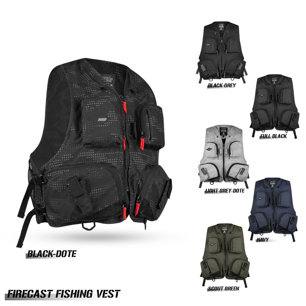 Jual Firecast | Rompi Mancing | Rompi Outdoor | Firecast Fishing Vest ...