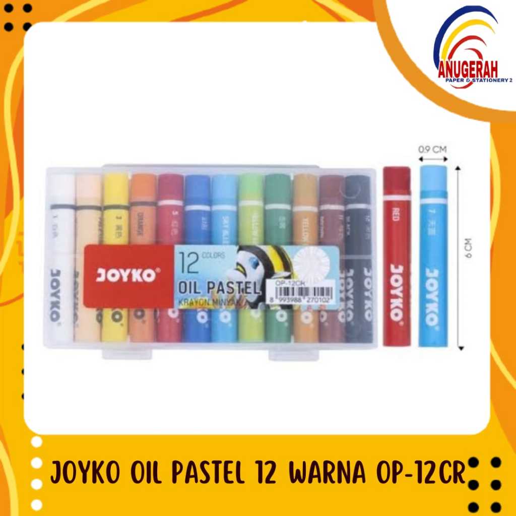 Jual CRAYON JOYKO OIL PASTEL OP-12CR (PCS) | Shopee Indonesia