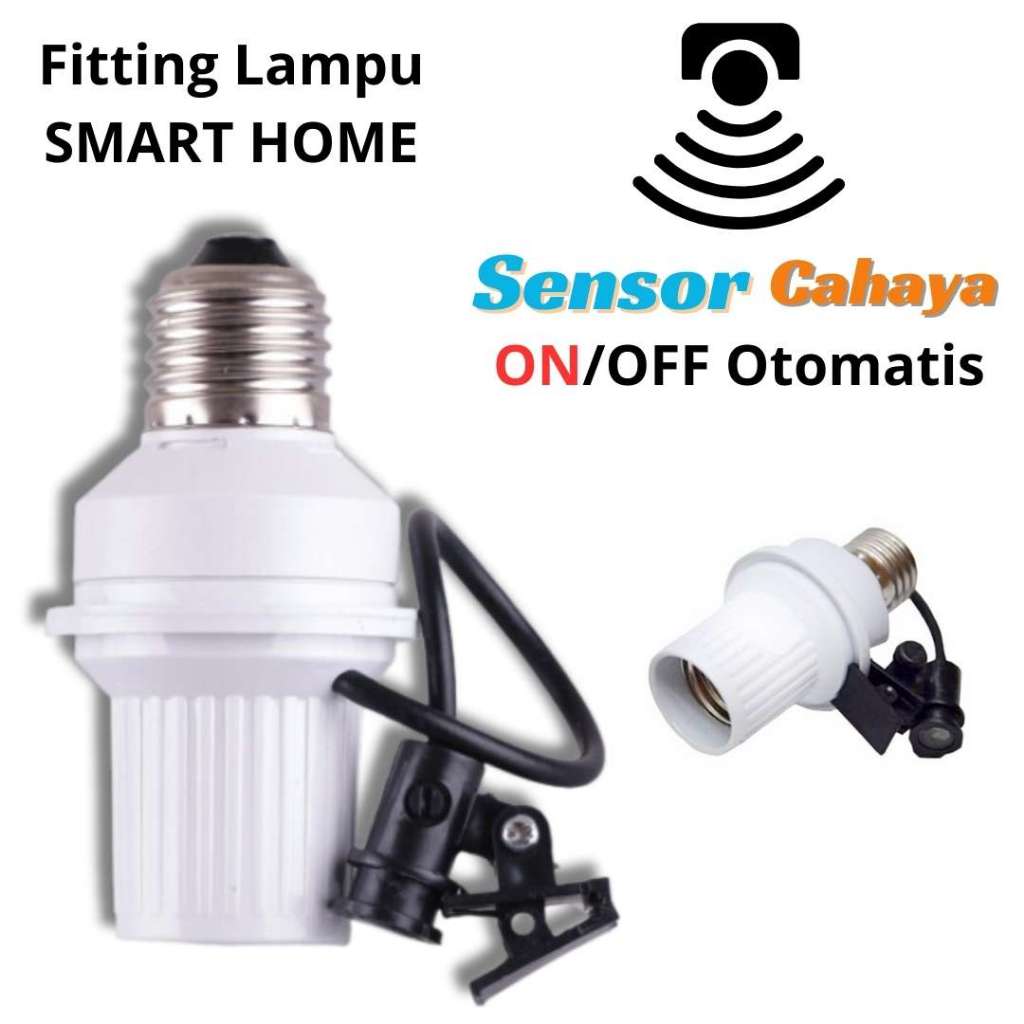 Jual Sensor Cahaya Lampu Otomatis Fitting Lampu E27 Sensor ON OFF ...