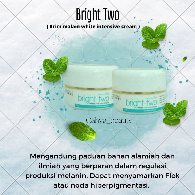 Jual White intensive cream be white ( bright two ) | Shopee Indonesia