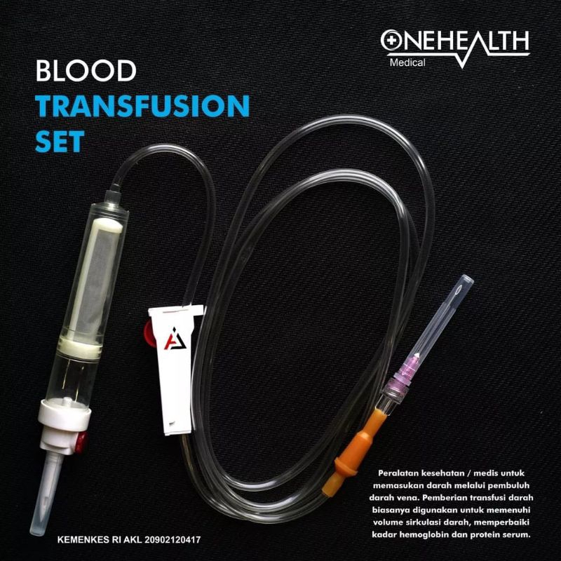 Jual Blood transfusion Set Healthcare Onehealth Per Pcs / Blood Set ...