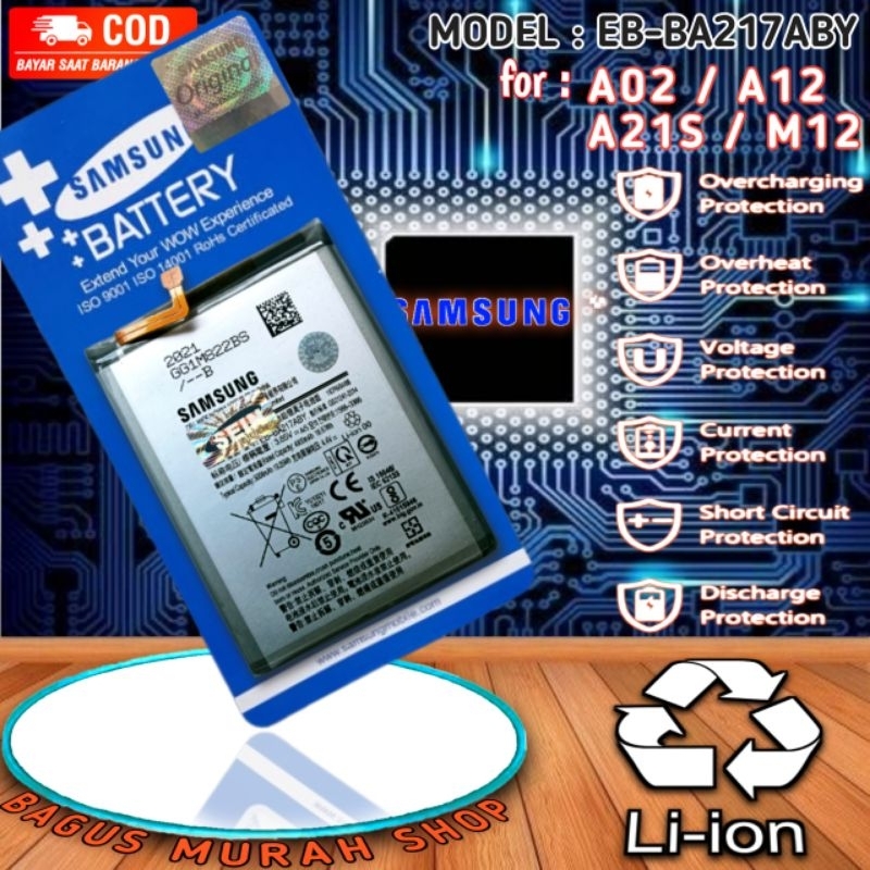 Jual Batre EB-BA217ABY Galaxy A21S Battery A02 Baterai A04S Batrai M02 / A12 / A13 | Shopee ...