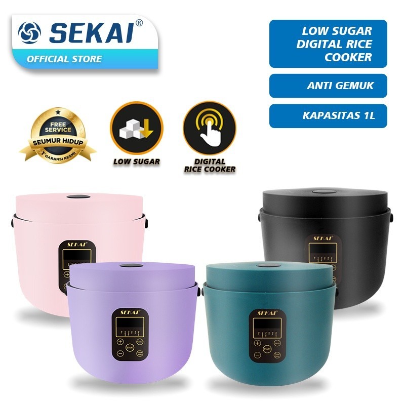 Jual Rice Cooker Sekai CMW 720 Low Carbo Less Sugar Magic Com Sekai ...