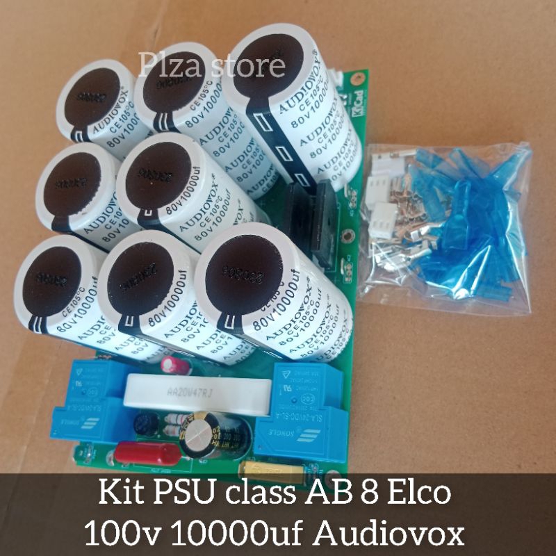 Jual Kit PSU 8 elco 100v 10000uf audiovox Lengkap softstar+Protector ...