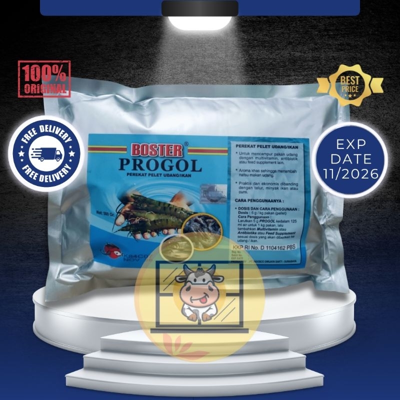 Jual Boster Progol 500gram - Boster Progol Perekat Pellet Ikan dan ...