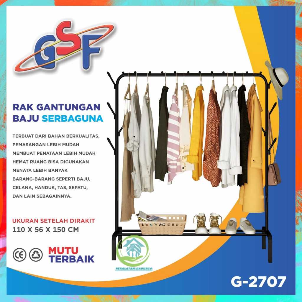 Jual STAND HANGER BESI SINGLE KUAT BUTIK DISPLAY / RAK GANTUNGAN BAJU ...