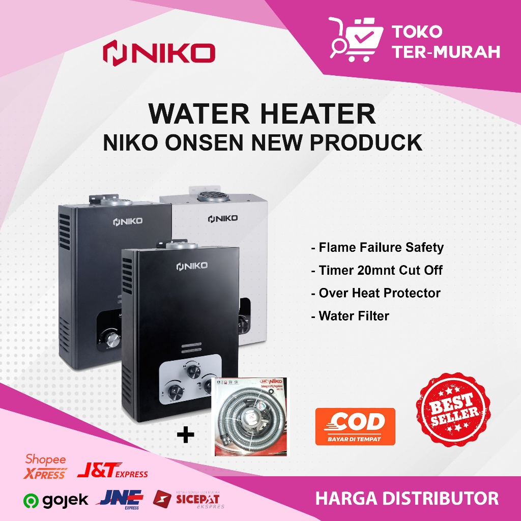 Jual WATER HEATER NIKO ONSEN NON LED NEW PRODUCKK | Shopee Indonesia