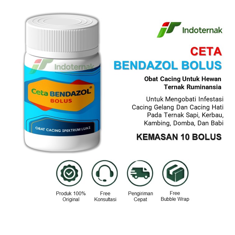 Jual CETA BENDAZOL 125 BOLUS - Obat Cacing Untuk Hewan Ternak ...