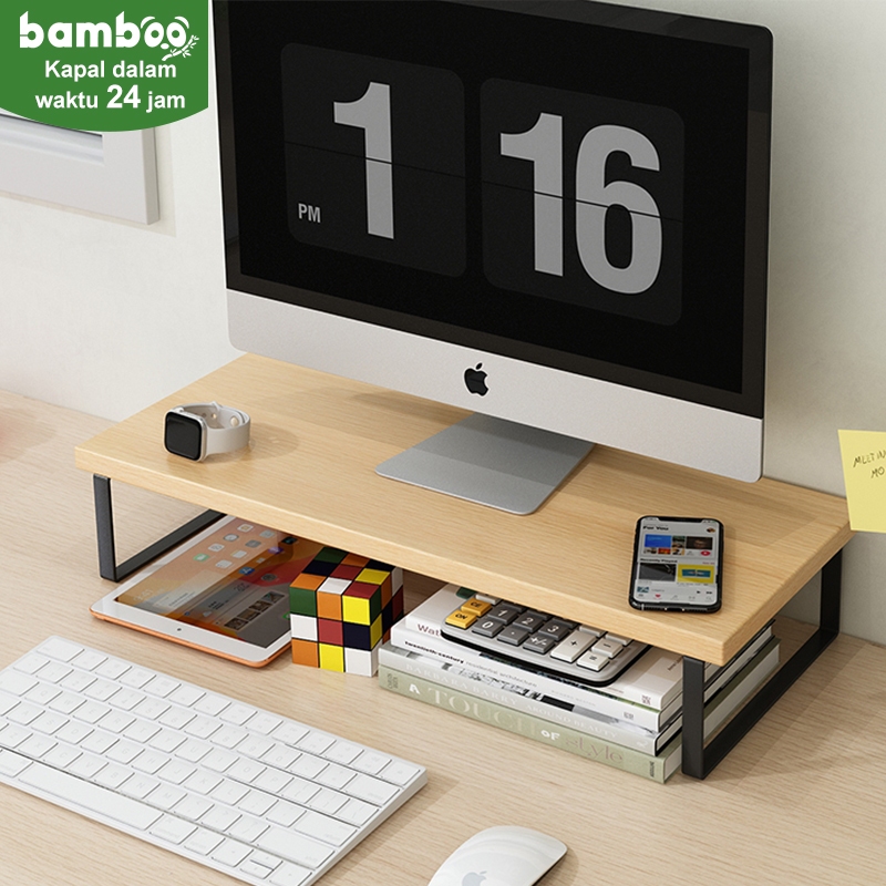 Jual Rak Meja Serbaguna Rak Buku Desktop Rak Organizer Susun Stationary ...