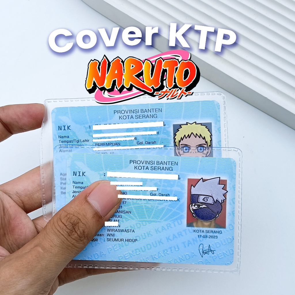 Jual Cover KTP ID Card SIM pelindung Kartu Anti Gores Design Anime ...
