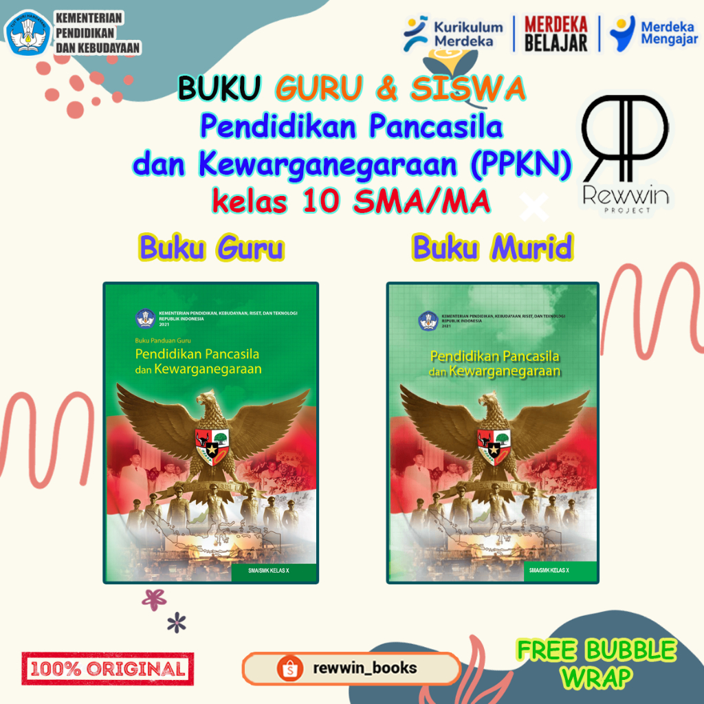 Jual Buku GURU dan SISWA Pendidikan Pancasila dan Kewarganegaraan (PPKN) Kelas 10 SMA Kurikulum ...