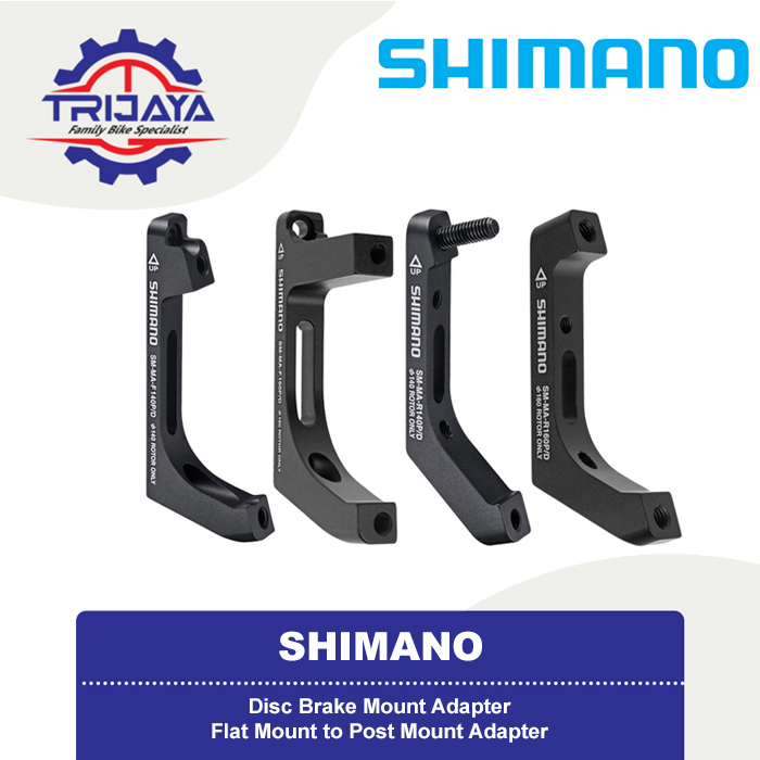 Jual Shimano Adapter Flat Mount to Post Mount Disc Brake Mount Adapter ...
