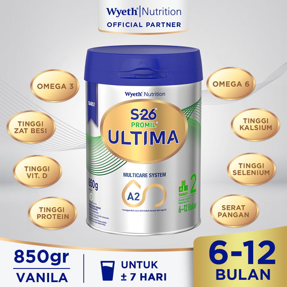 Jual S-26 Promil Ultima Tahap 2 6 - 12 Bulan 850g | Shopee Indonesia