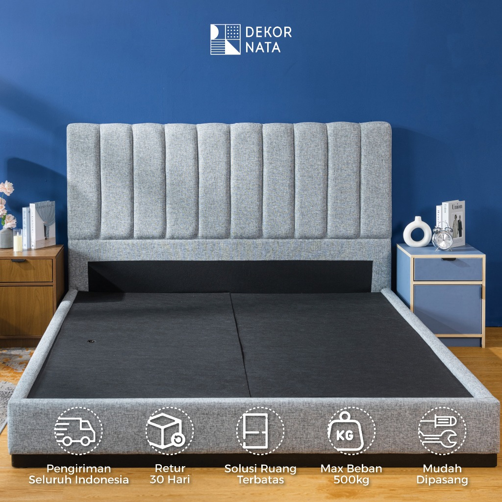 Jual [FREE RAKIT] Dekornata - Riley Divan Tempat Tidur Knockdown Tanpa ...