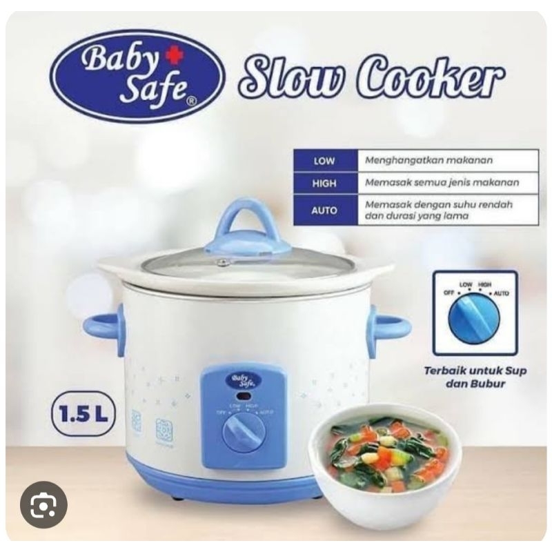 Jual Mesin Slow Cooker Baby Safe 1,5 Liter | Shopee Indonesia