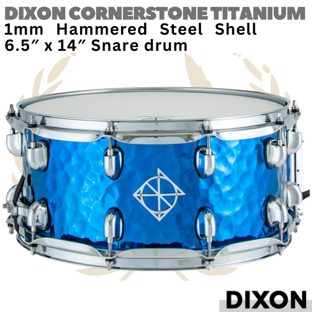 Jual DIXON CORNERSTONE TITANIUM PDSCST654 Hammered Steel Shell Snare ...