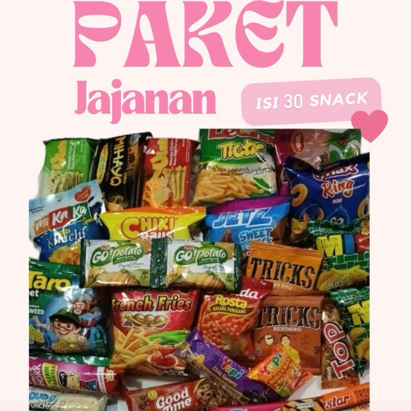 Jual Paket Jajanan/ Paket Snack/ Snack Box 1 Kardus isi 30/ Free Box ...