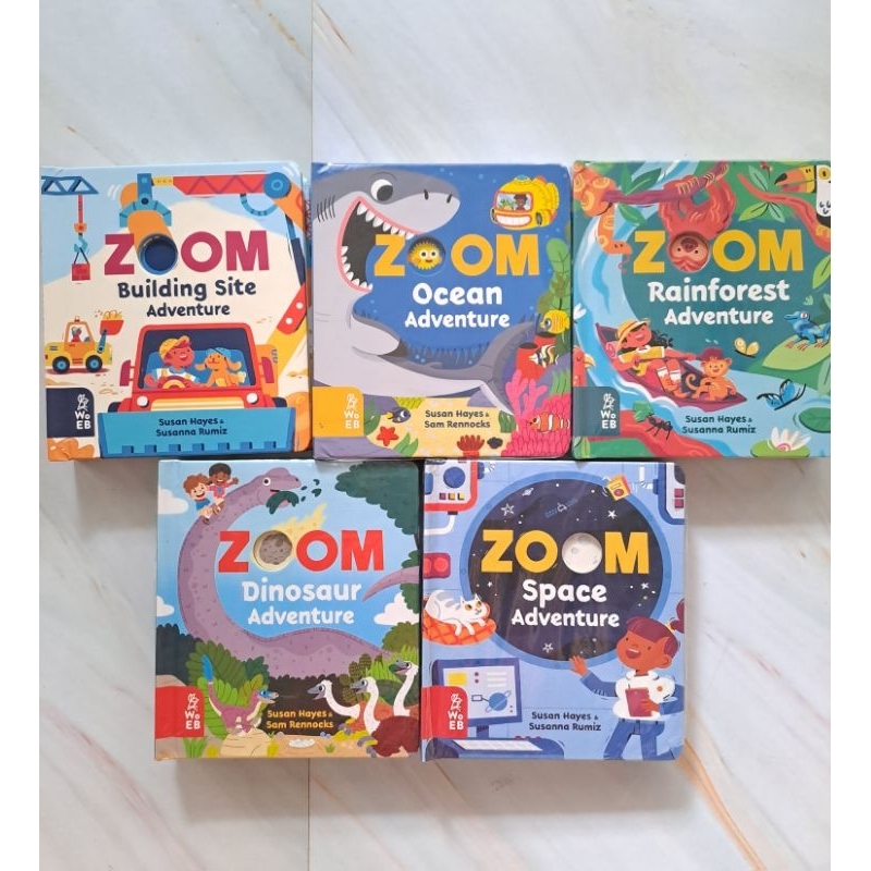 Jual WoEB Zoom Adventure Dinosaur/ Space/ Rainforest/ Building Site ...