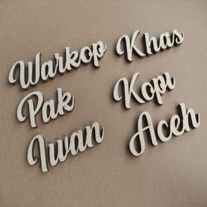 Jual KUSTOM HURUF KAYU JATI BELANDA / HURUF DAN ANGKA KAYU / HURUF ...