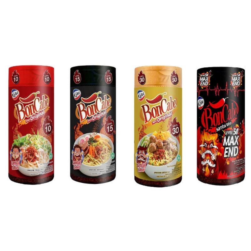 Jual Bon Cabe Sambal Tabur Botol Level 15 30 50 MAX 30gr / 45gr ...