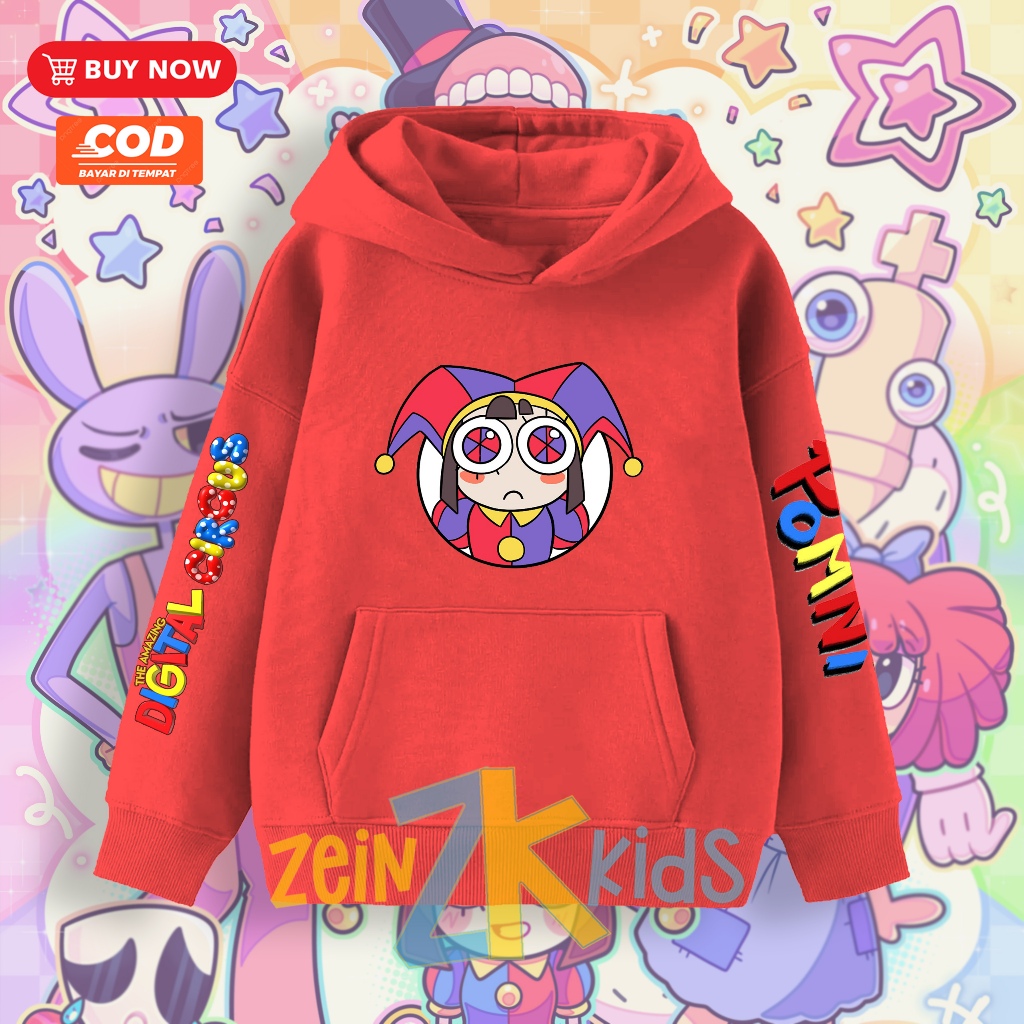 Jual Hoodie Anak Sweater Anak Pomni The Amazing Digital Circus | Shopee ...