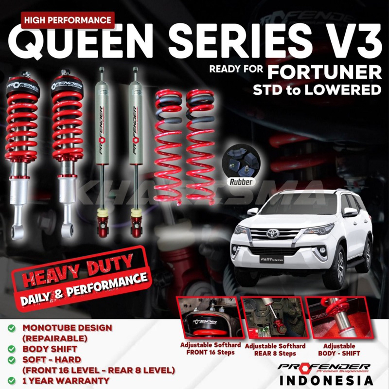 Jual SHOCKBREAKER PROFENDER FORTUNER QUEEN SERIES | Shopee Indonesia