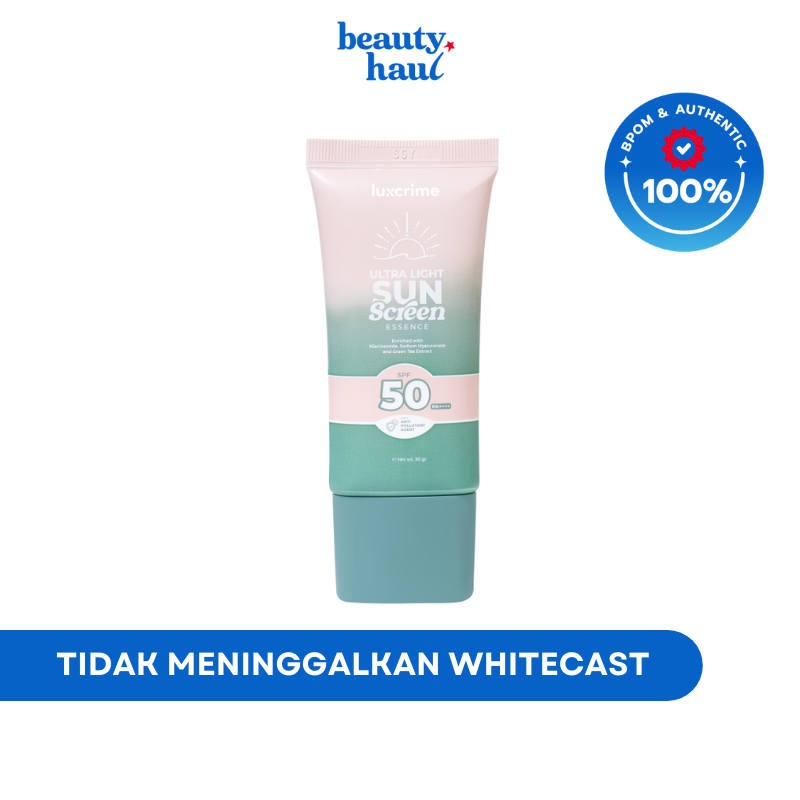 Jual LUXCRIME Ultra Light Sunscreen Essence SPF 50 PA++++ | Shopee Indonesia