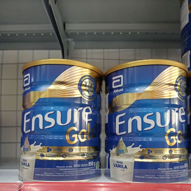 Jual Ensure gold vanilla/cokelat 850gr | Shopee Indonesia