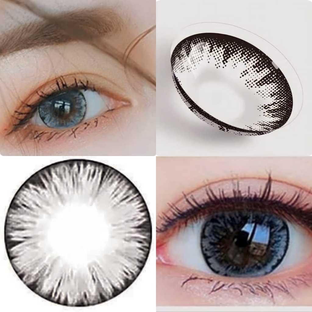 Jual J33 Softlens Premium Abu-Abu Grey Motif 16 MM Mata Barbie Big Eyes ...