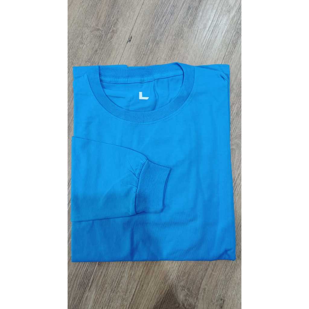 Jual KAOS POLOS PANJANG COTTON COMBED 20S S-XXL | PRIA WANITA KATUN ...