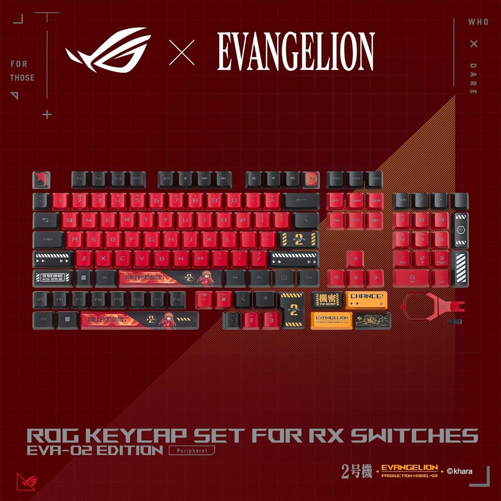 Jual ASUS ROG STRIX KEYCAP SET FOR RX SWITCHES KEYBOARD EVA-02 EDITION ...