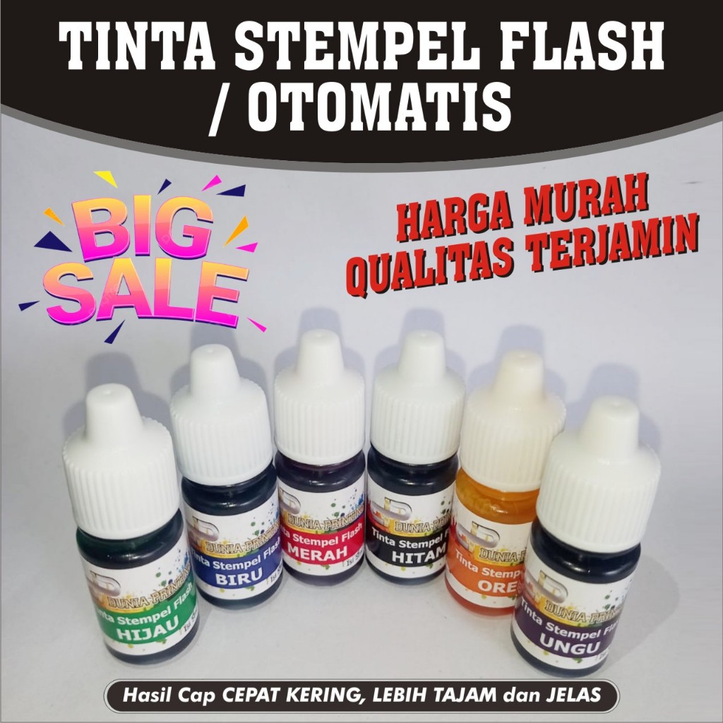 Jual Tinta Stempel Flash I Otomatis Anti Luntur I Stample I Stampel ...