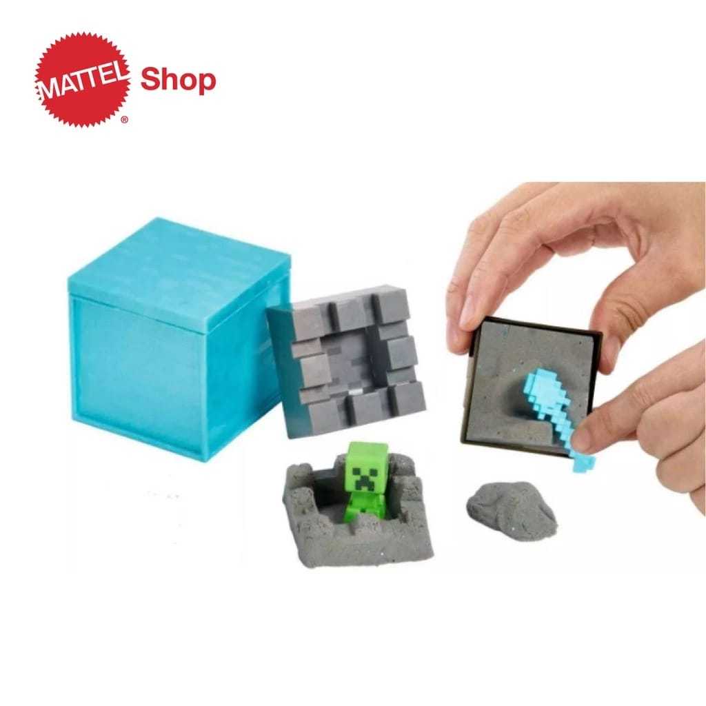 Jual Minecraft mojang creper creeper mini mining set Original Mattel ...