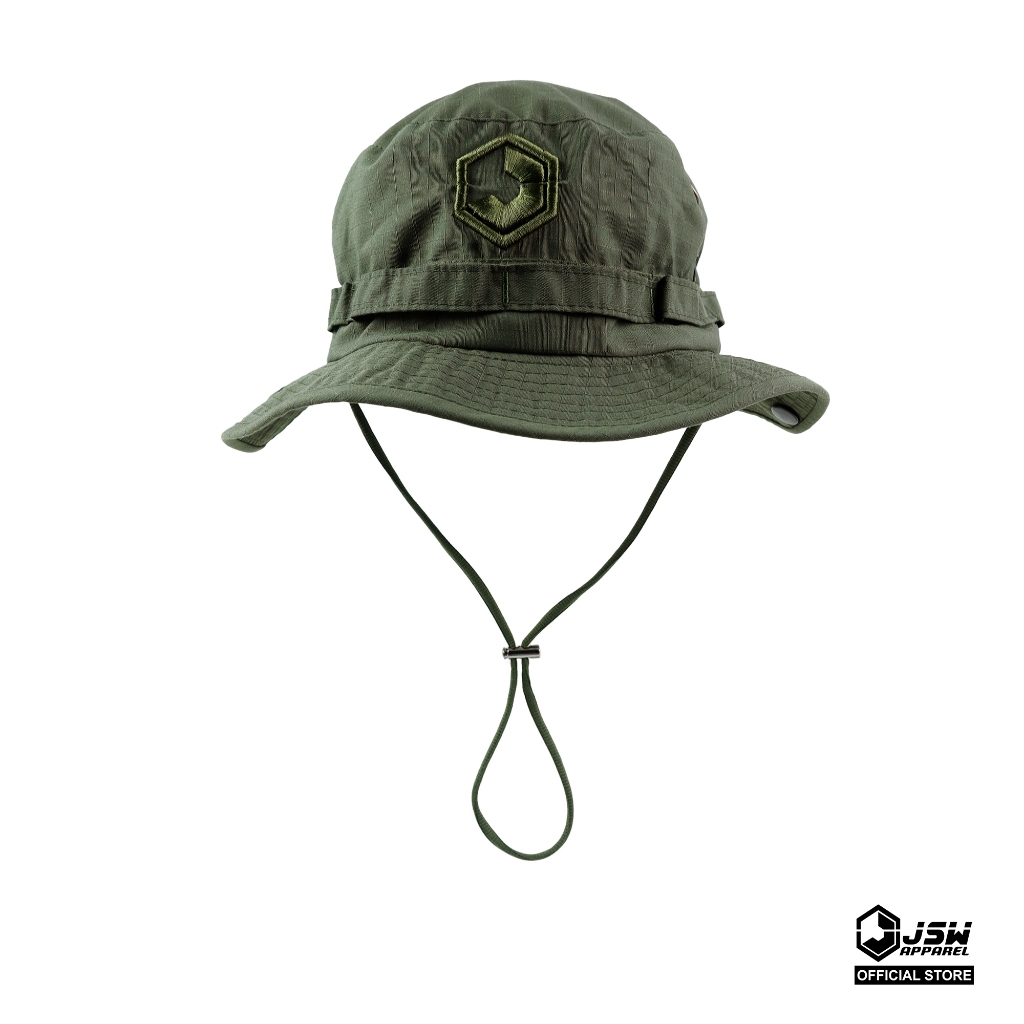 Jual JSW APPAREL - Topi Bucket Rimba Ripstop - Green Army - Logo ...