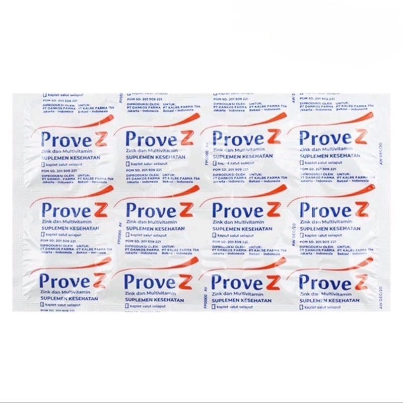 Jual Prove z 10 tablet 1 stripe multivitamin mineral | Shopee Indonesia