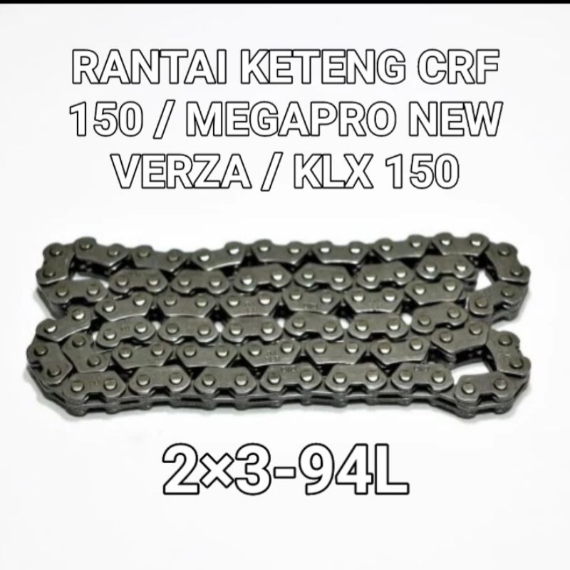 Jual RANTAI KETENG CRF 150L KLX 150 MEGAPRO NEW VERZA 2×3-94L | Shopee ...