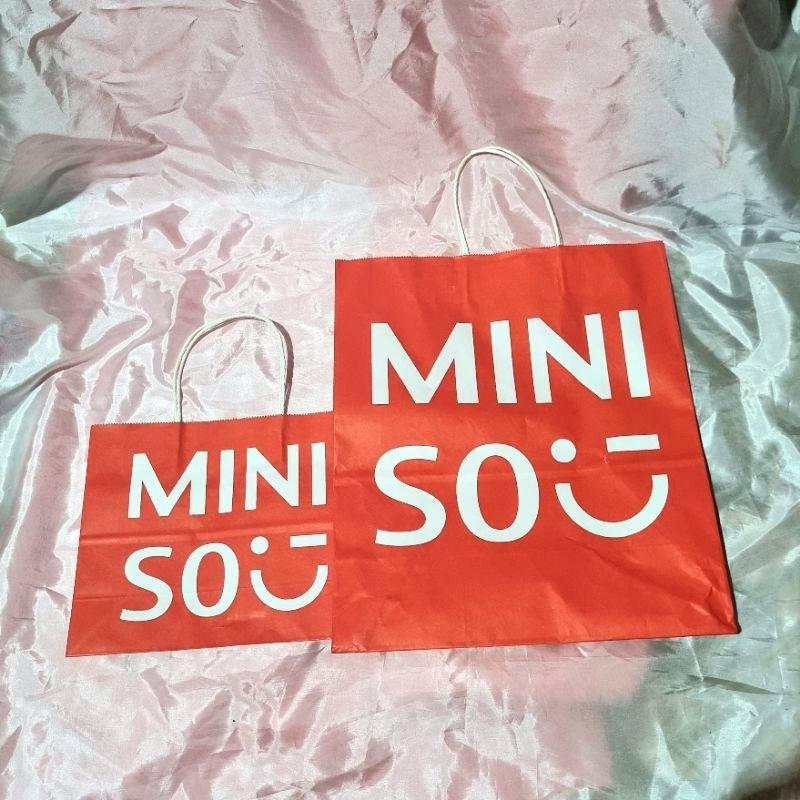 Jual PAPERBAG MINISO / SHOPPING BAG / TAS BELANJA | Shopee Indonesia