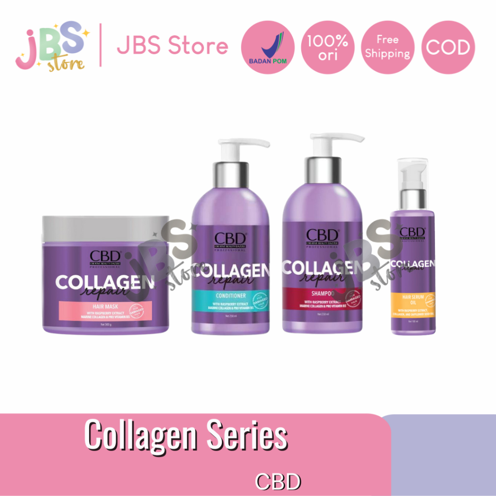 Jual [JBS STORE] CBD Professional Collagen Repair Shampoo ...