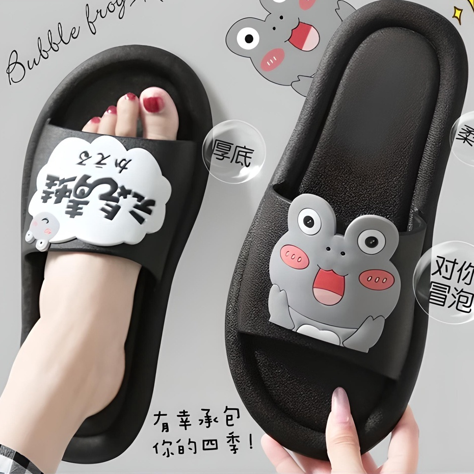 Jual MCC - Sandal Selop Wanita Terbaru Bubble Frog Korean style ...