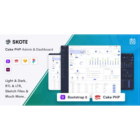 Jual Skote - Cake PHP Admin Dashboard Template | Shopee Indonesia