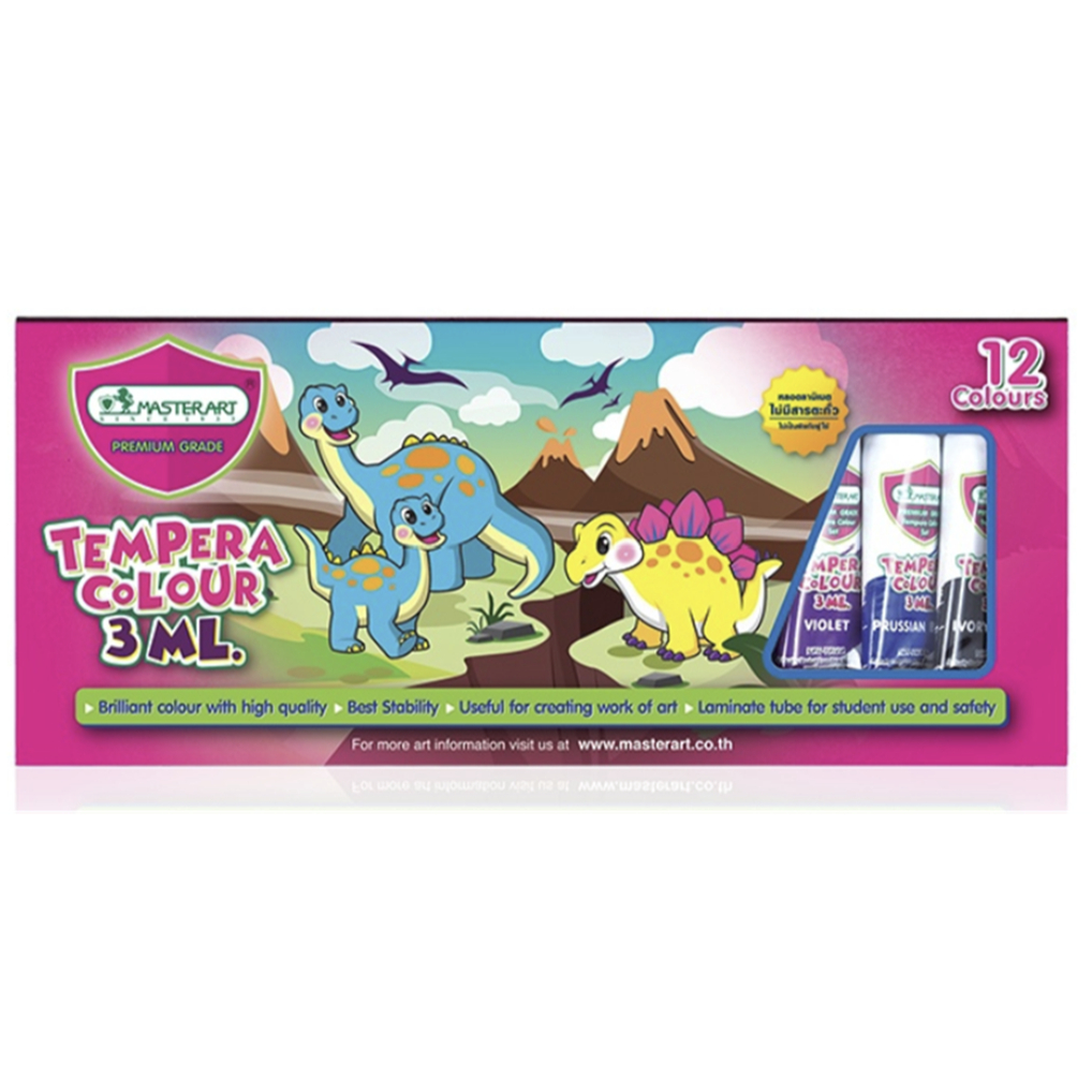Jual Master Art Tempera Colour Set (Cat Tempera) 3ml x 12 Colours ...