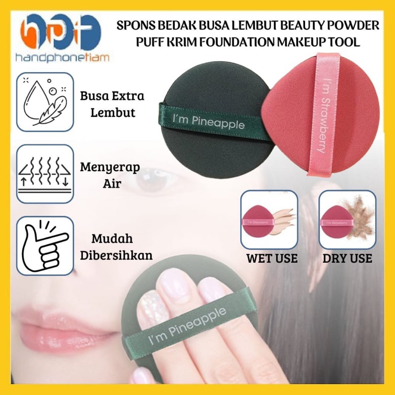 Jual Puff foundation Puff Cushion Sponge Bedak | Shopee Indonesia