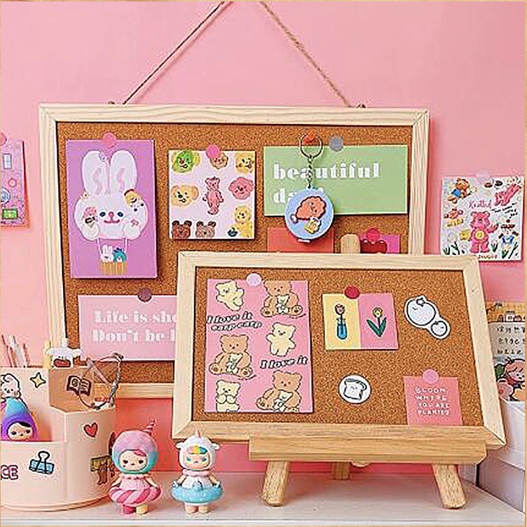 Jual Kode ZKG537 Cork Board Papan Buletin 20X30 Cm Pin Board Dekorasi ...