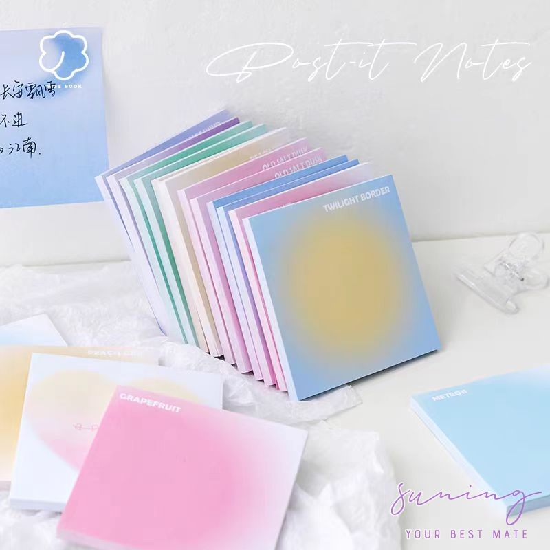 Jual Sticky Note /Memo Note /Memo Sticky Sticker warna pastel -Suning ...