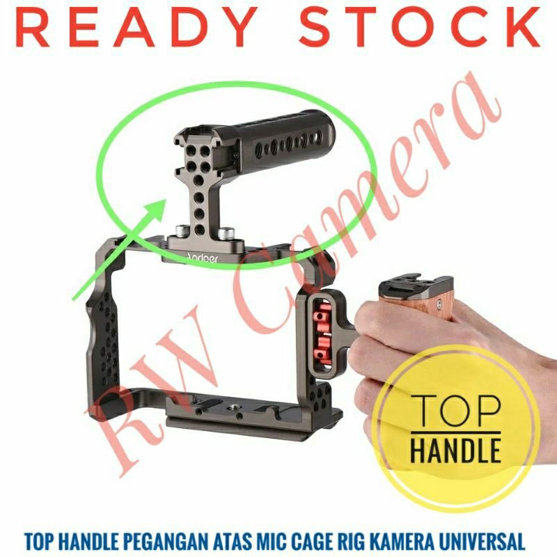 Jual Top Handle Cage Rig Pegangan Atas Mic Kamera Universal Video ...