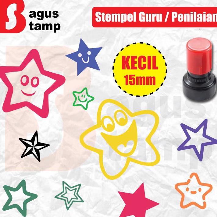 Jual Diskon Stempel Guru Bintang [KECIL] Star Teacher Stamp Penilaian ...