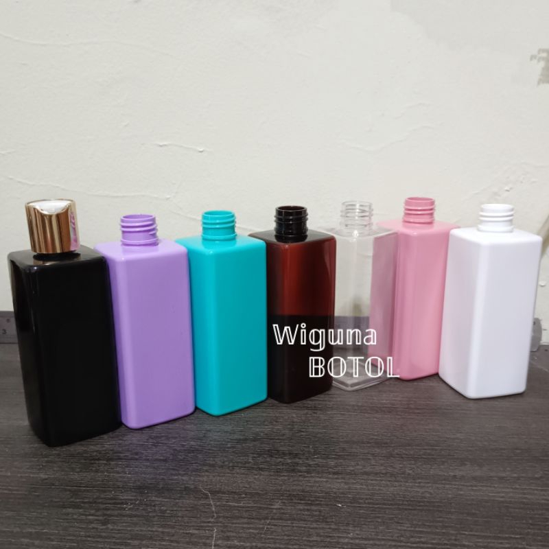 Jual Botol 250ml Kotak Prestop Gold / Botol Pet 250ml Kotak Tutup ...