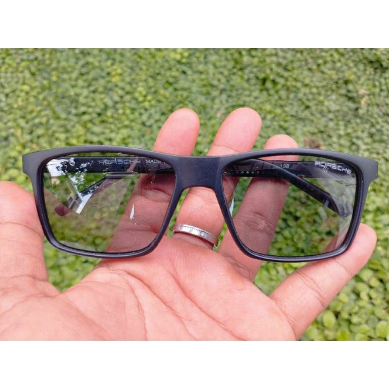 Jual kacamata Porsche polarized Photocrhomic otomatis berubah warna anti silau siang malam ...