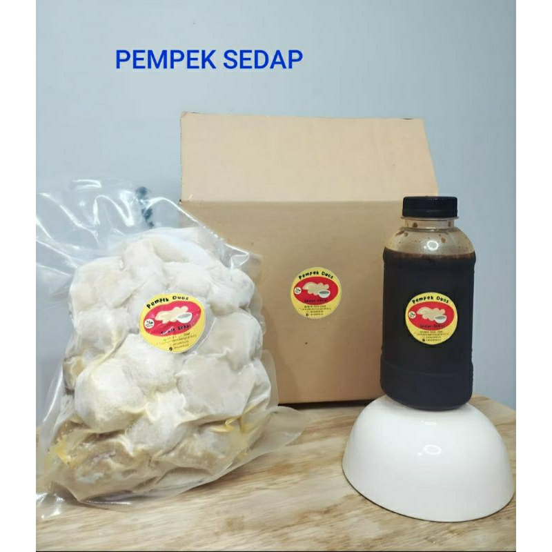 Jual PEMPEK SEDAP 40 PCS CAMPUR CUKO BOTOL (1 KG) PEMPEK PALEMBANG ASLI ...