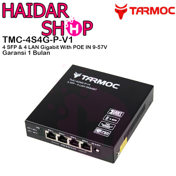 Jual Ethernet Fiber Switch 4 SFP 4 LAN Gigabit | Media Converter FO ...